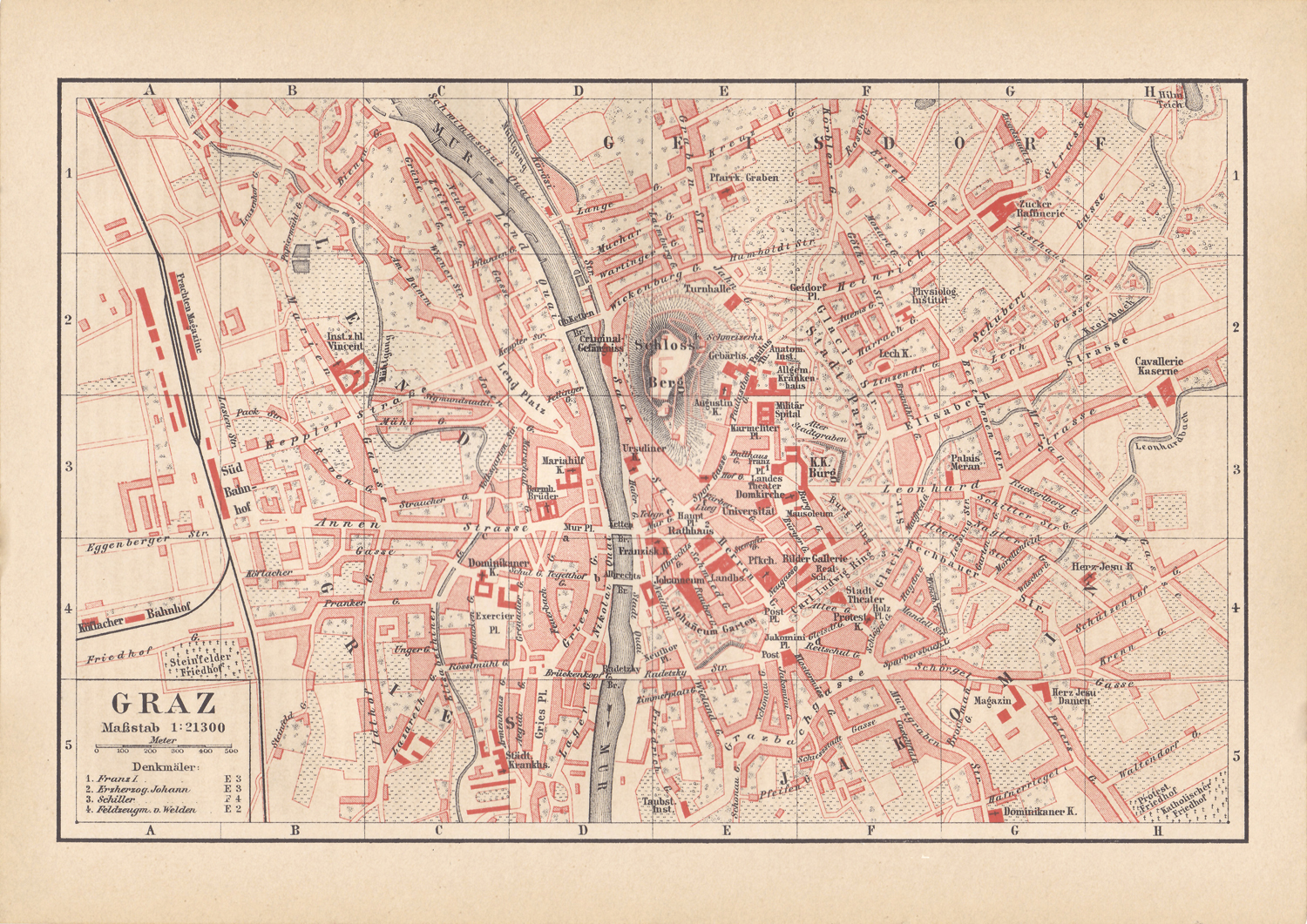 KlausUndSo - Vintage Print - Stadtplan Graz
